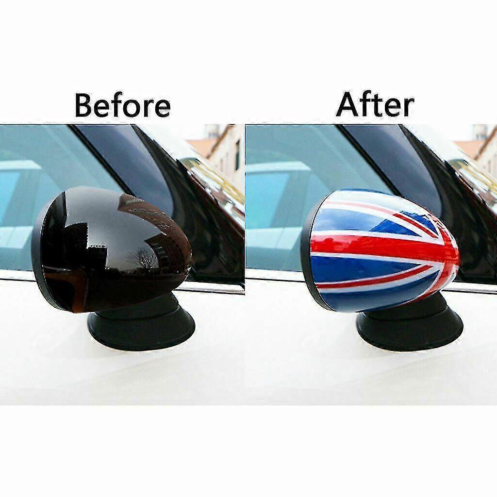 Car Door Side Red/blue Uk Flag Mirror Covers For Mini R55 R56 R57 R58 ...