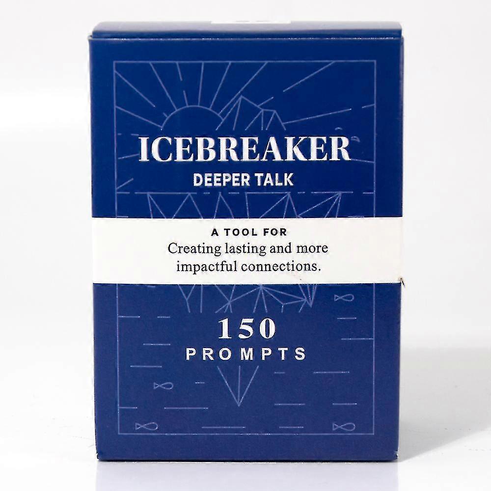 Conversation Starter Icebreaker Deeper Talk Deck By Bestself Card Game ...