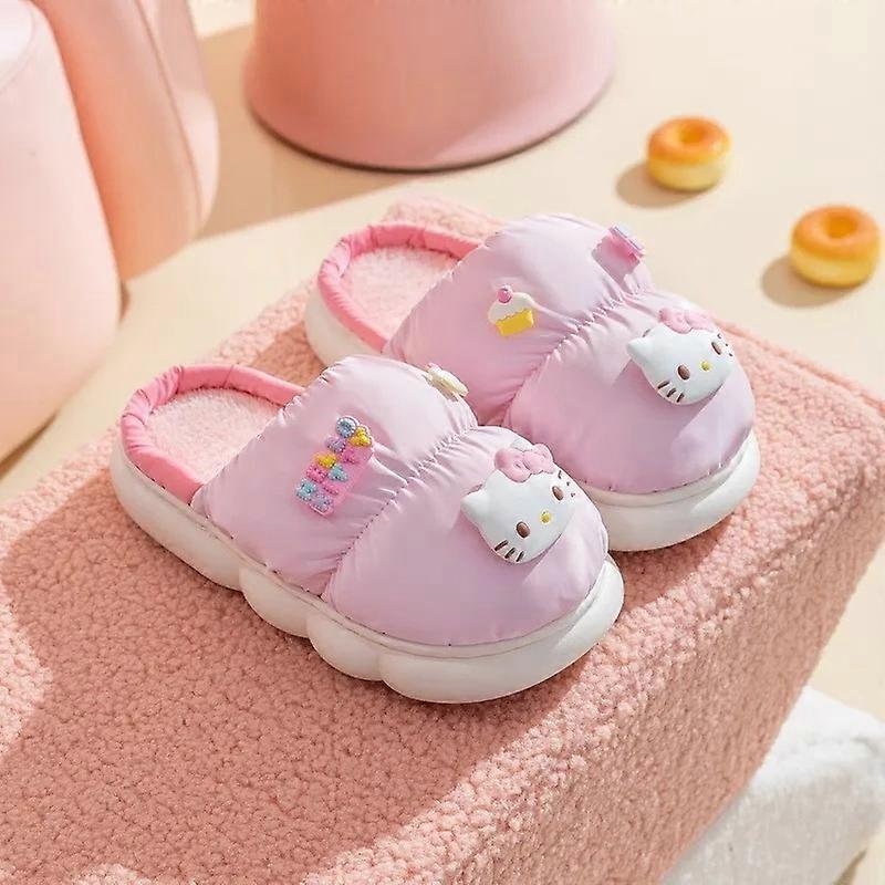 Kawaii Sanrio Parent-Child Cotton Slippers Cute Hello Kittys My Melody ...