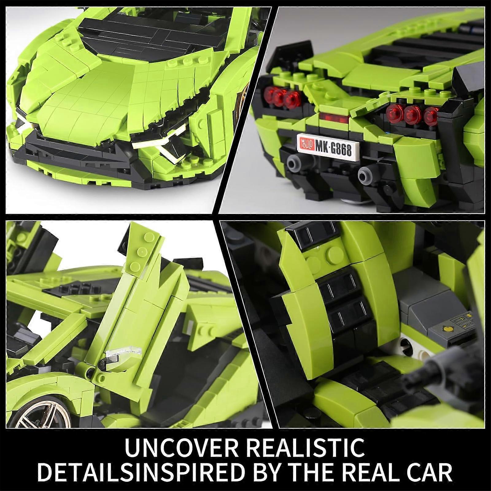 Mould King Mini SAI Sports Car MOC Building Blocks and Construction Toy ...