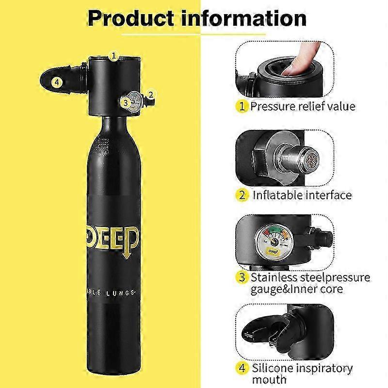 0.5l Scuba Tank Diving Oxygen Tank Underwater Respirator Diving ...