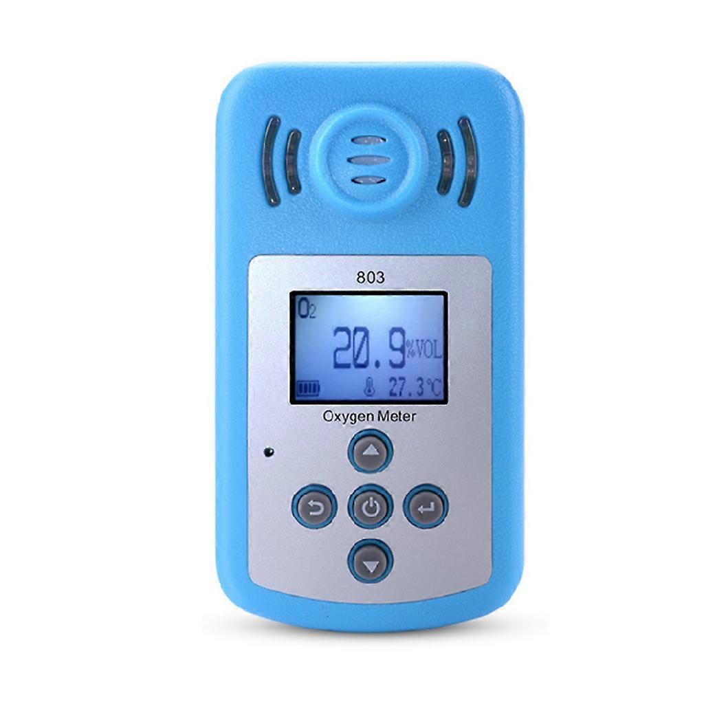 Handheld Oxygen Meter Lcd Sound Light Vibration Alarm O2 Concentration Detector Fruugo Uk
