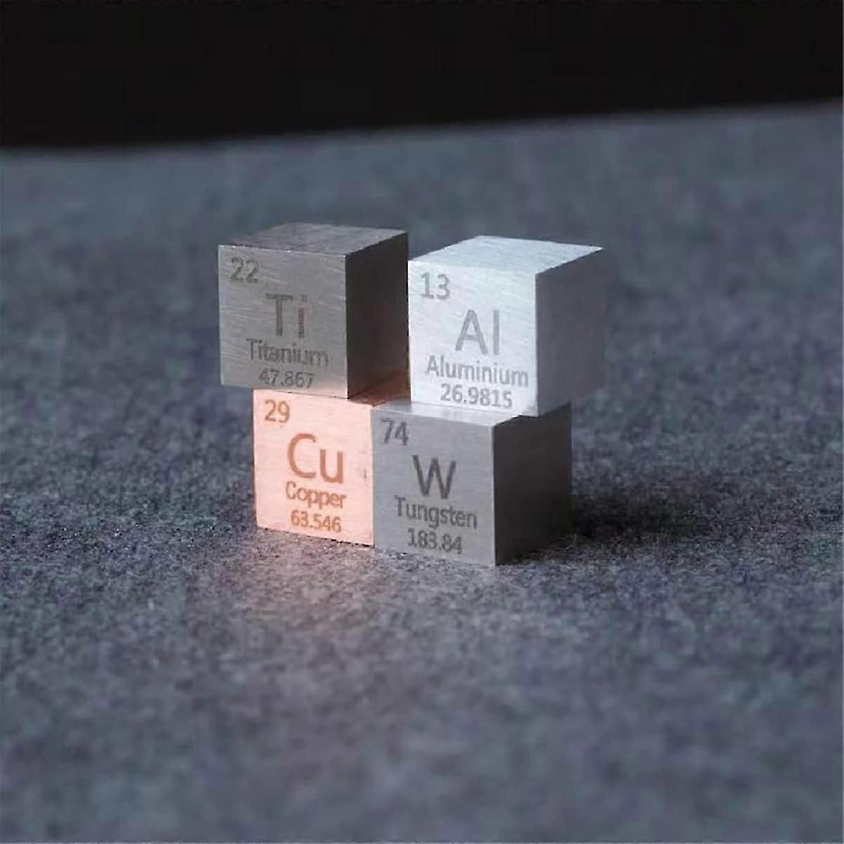 Element-cube Set-10mm Element-cubes Aluminum Titanium Copper Tungsten ...