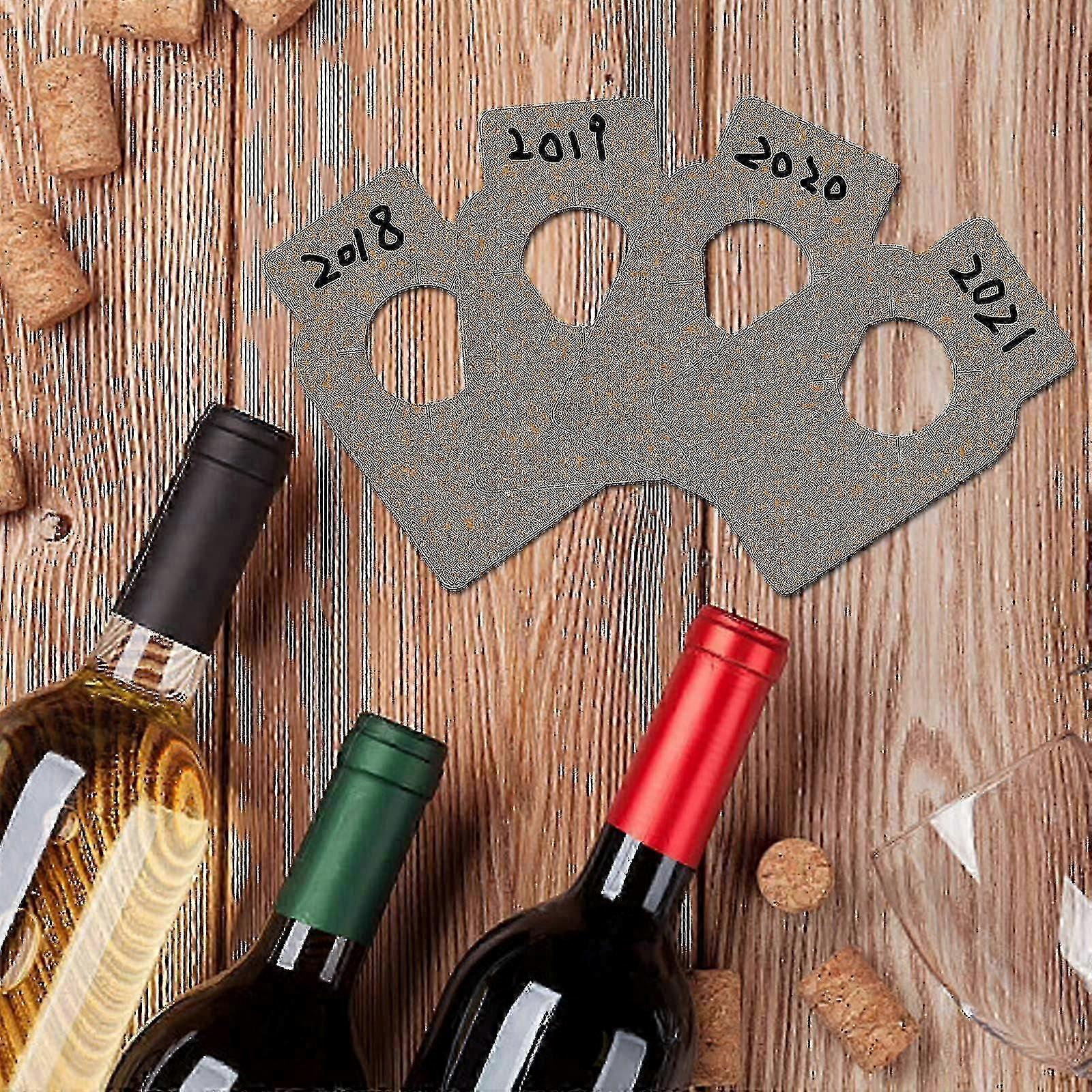 200 Pcs Wine Bottle Tags, Kraft Paper Wine Cellar Labels, Reusable ...