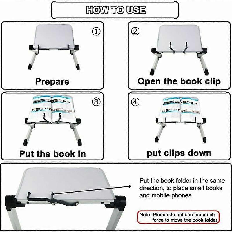 Rubber Tips Adjustable Book Stand For Reading, Heavy Duty Metal Multi ...
