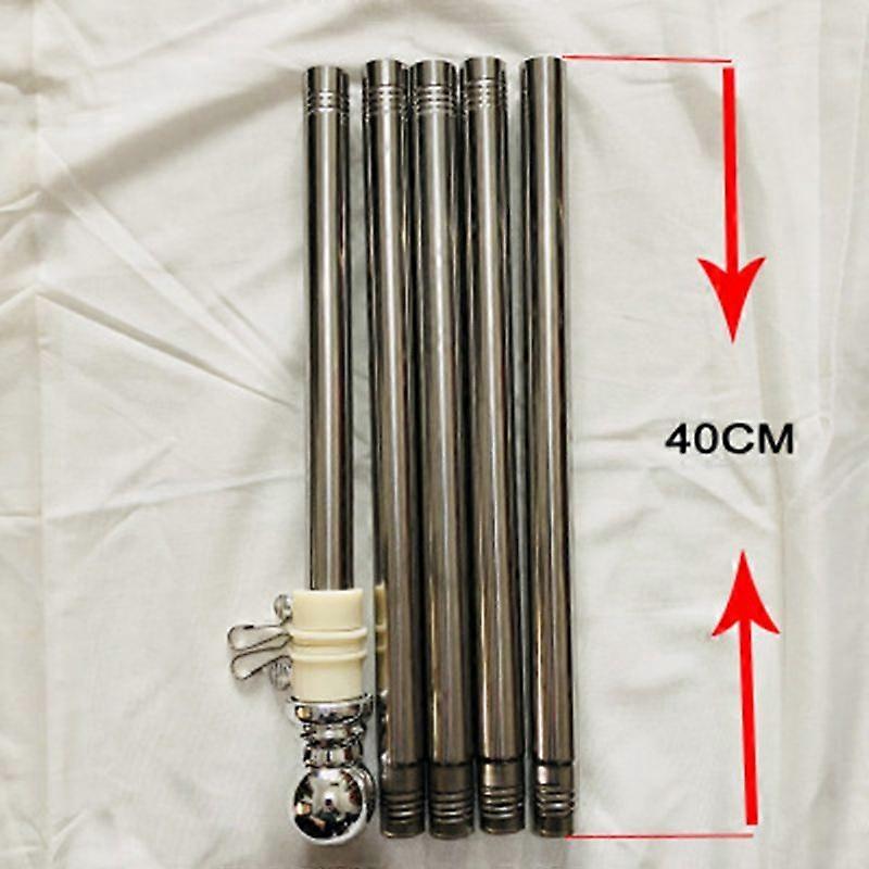 1.8M Telescopic Flag Pole Flagpole Guide Banner Flag Pole Set Stainless ...