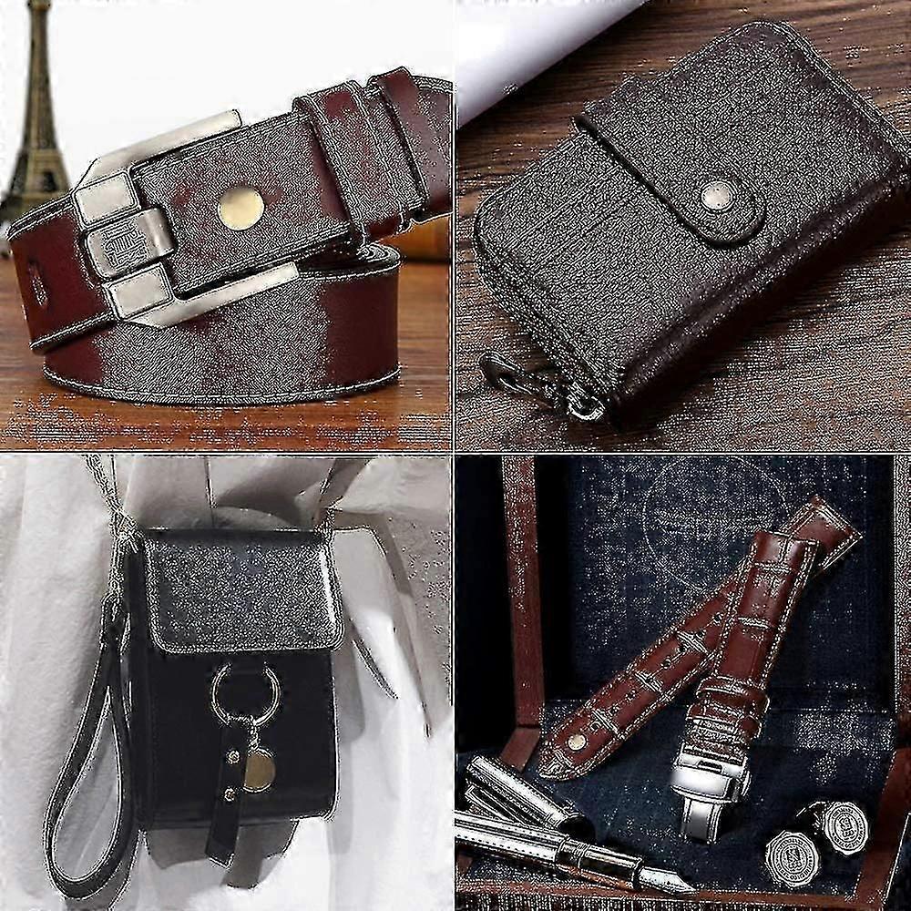 480 Sets Leather Rivets, 3 Sizes 4 Colors Double Cap Rivet Tubular ...