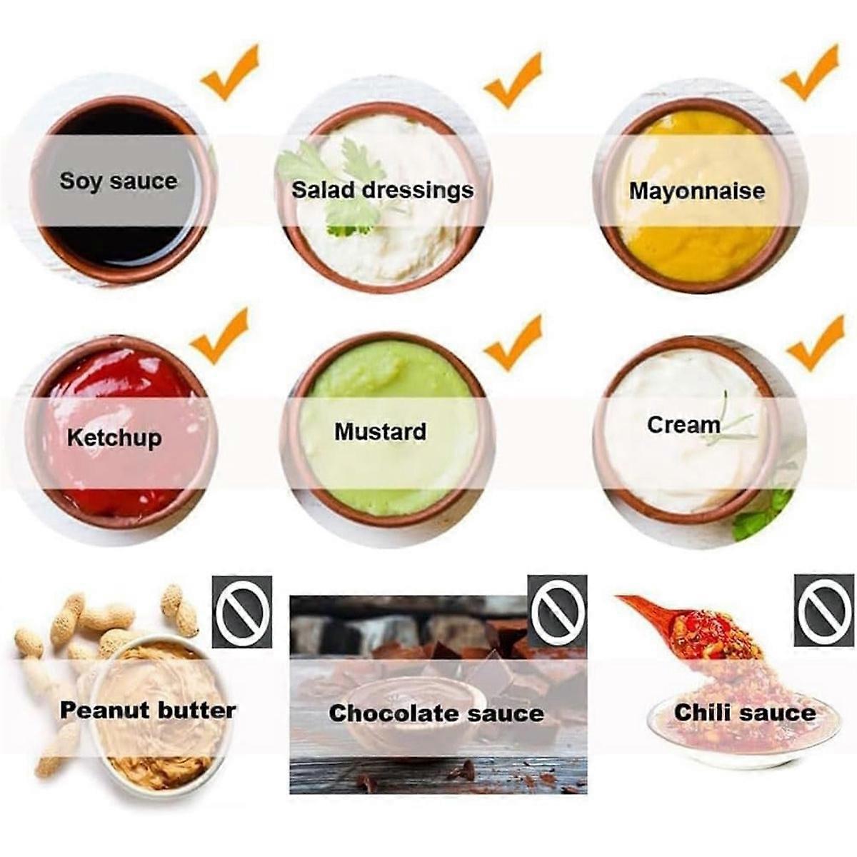 3.5L Sauce Squeeze Bottle Hanging Sauce Dispenser Squeeze Bottle ...