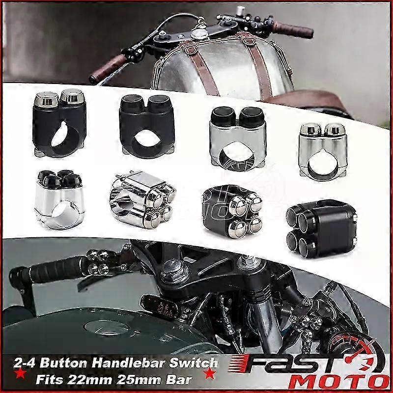 234 Buttons Motorcycle Switch 25mm 22mm Handle Bar Controller Switches ...