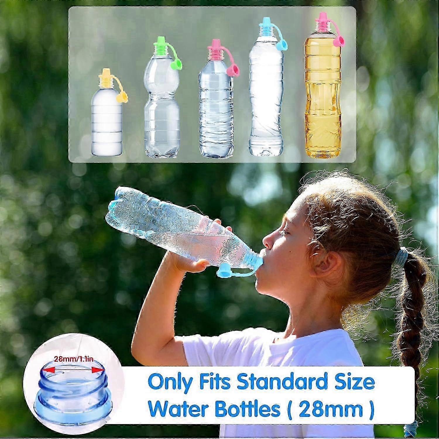6 Pieces Silicone Bottle Spout Adapter Replacement for Water Bottle ...