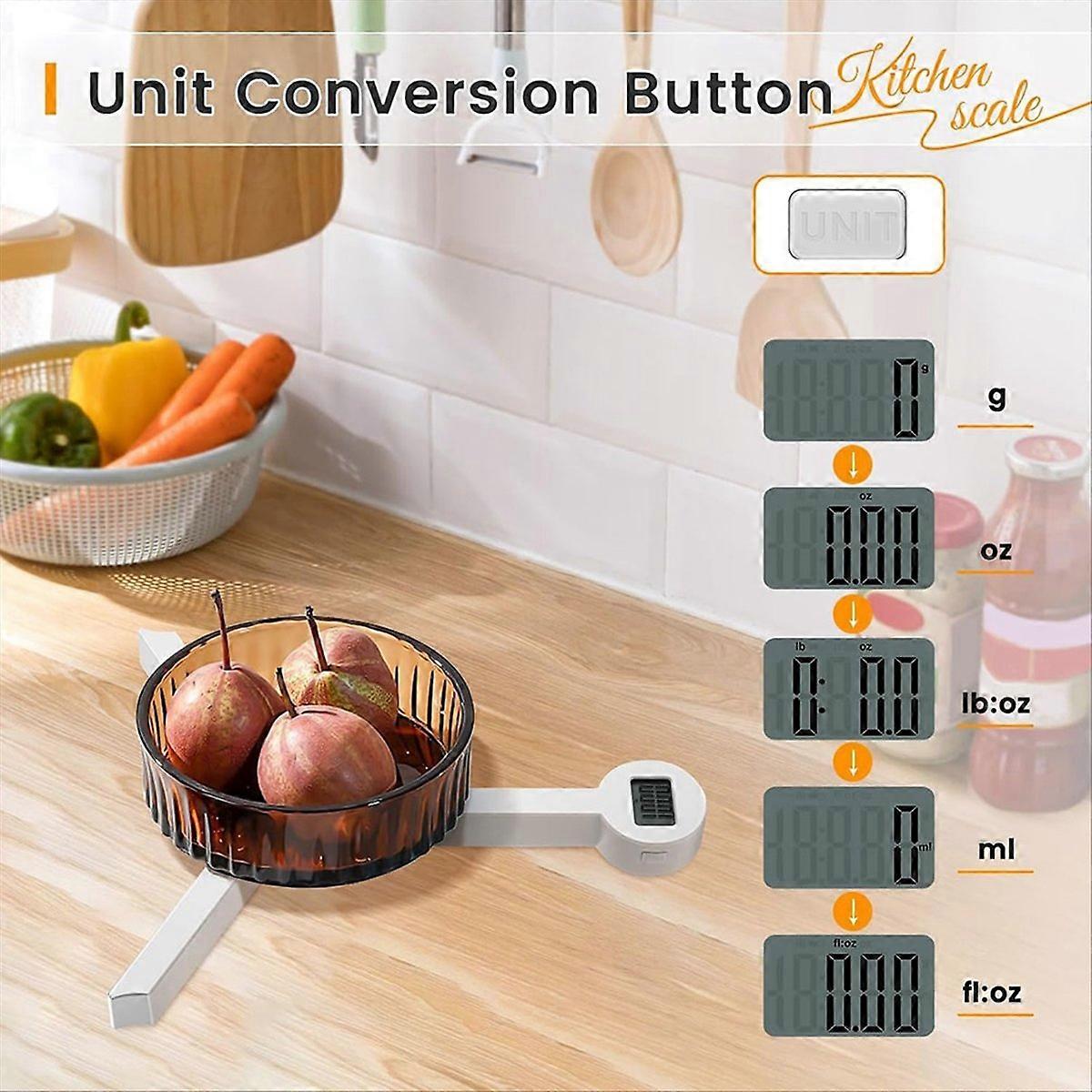 High Precision Folding Food Scale, Digital Kitchen Scale with LCD ...