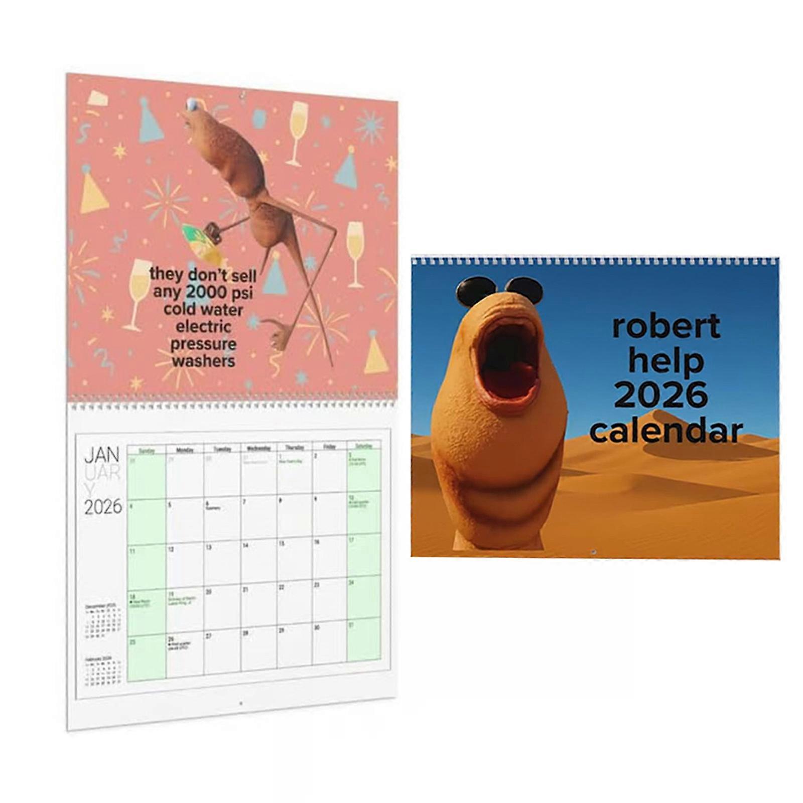 Marcus The Worm 2026 Funny Meme-Inspired Calendar 2026 Funny Animal ...