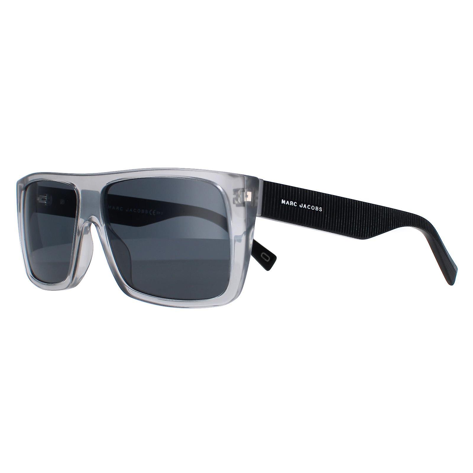Marc Jacobs Sunglasses 096/S R6S/IR Transparent Grey and Black Grey ...