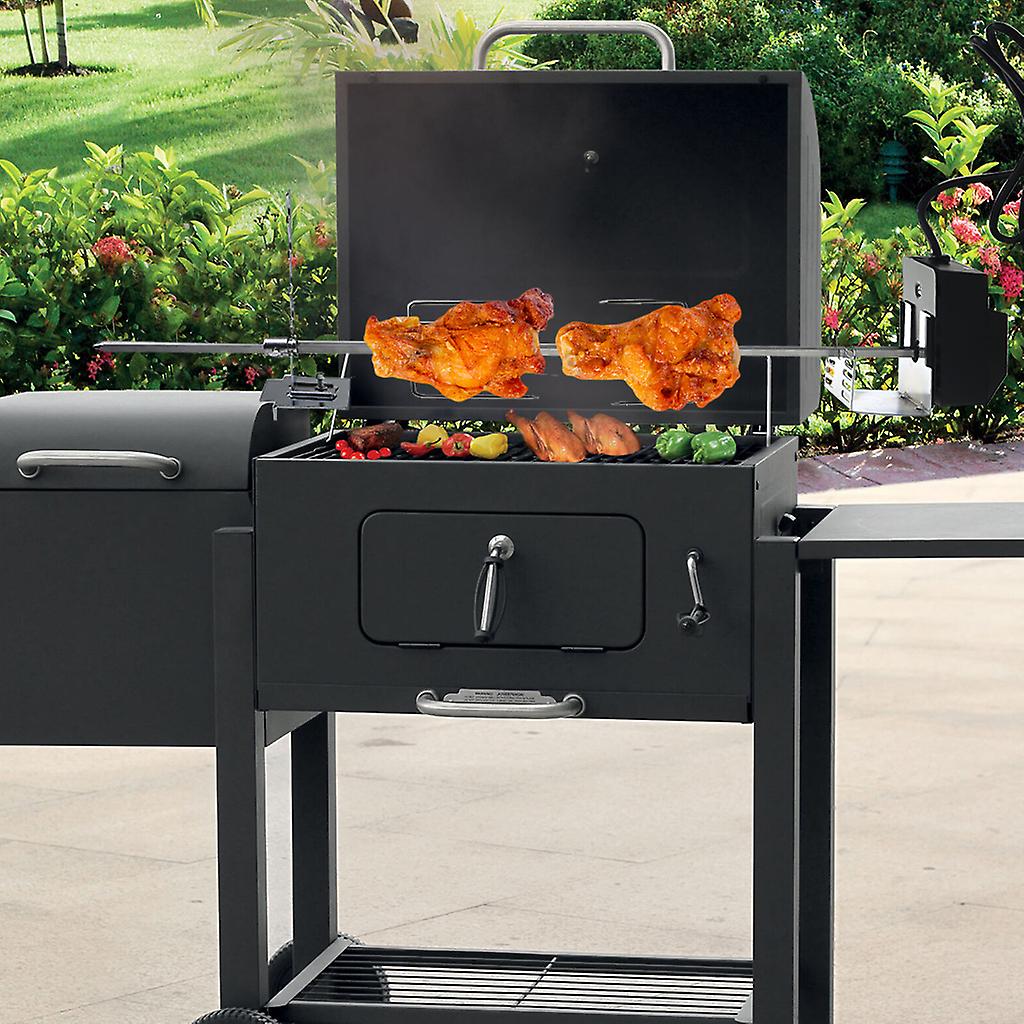 Universal Automatic Grill Rotisserie Kit with 4W Electric Motor BBQ ...