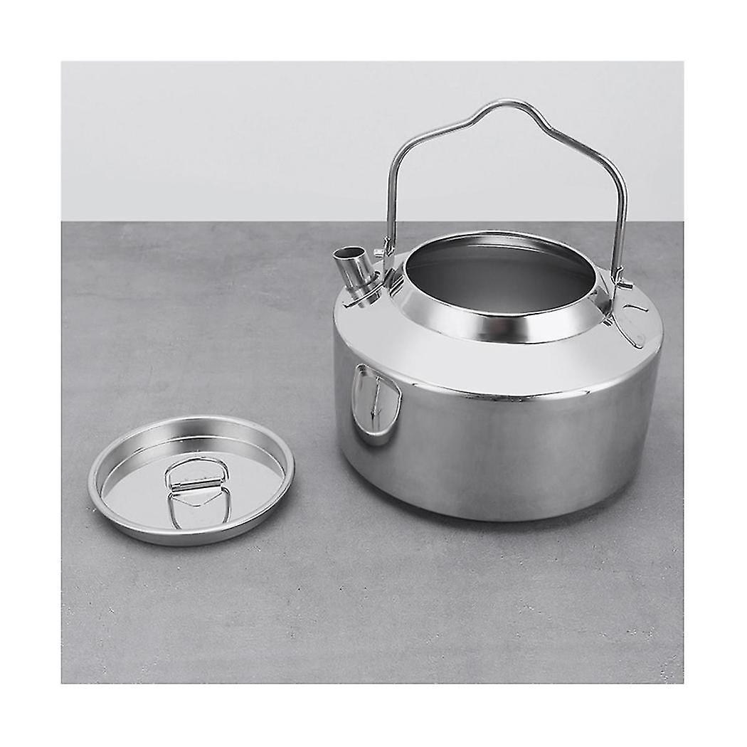 1.2l Stainless Steel Outdoor Camping Kettle Outdoor Teapot For Hiking ...