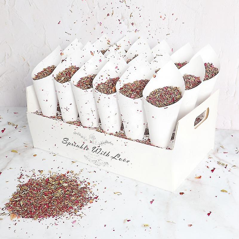 Wedding Kraft Paper Tray Confetti Cone Stand Box Tray For Wedding ...