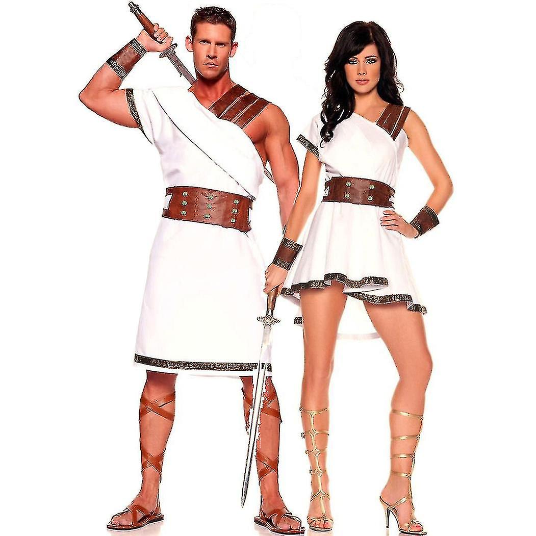 Halloween Roman Warrior Couples Costume Medieval Greek Mythology ...