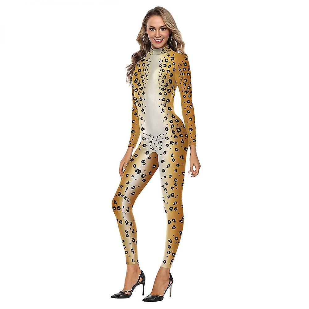 Halloween Cosplay Fox Costumes Suit Fashion 3d Animal Leopard Print ...