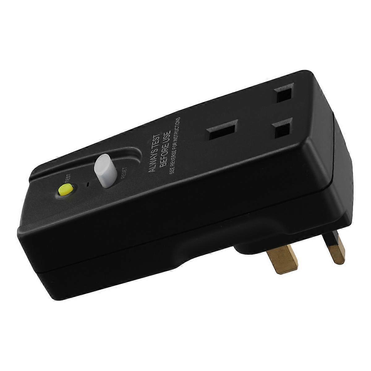 13A RCD Plug Safety RCD Adaptor,with Circuit Breaker Safety Protection ...