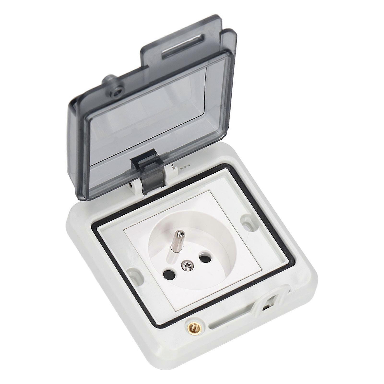 Outdoor Waterproof Socket Box Garden Concealed IP66 1 Gang Unswitched ...