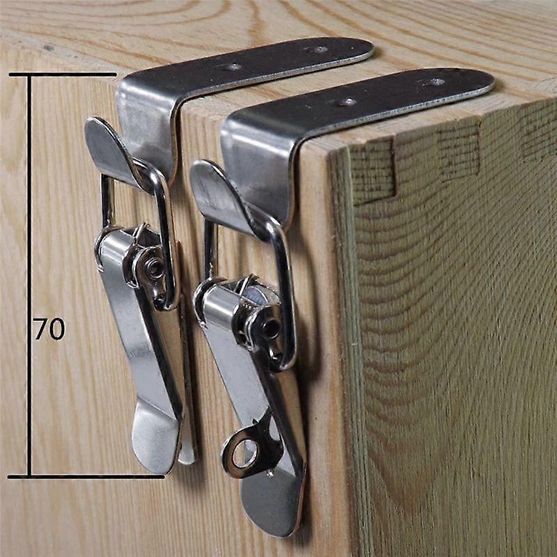 90 Degrees Duck-Mouth Buckle Hook Lock Stainless Steel Spring Loaded ...