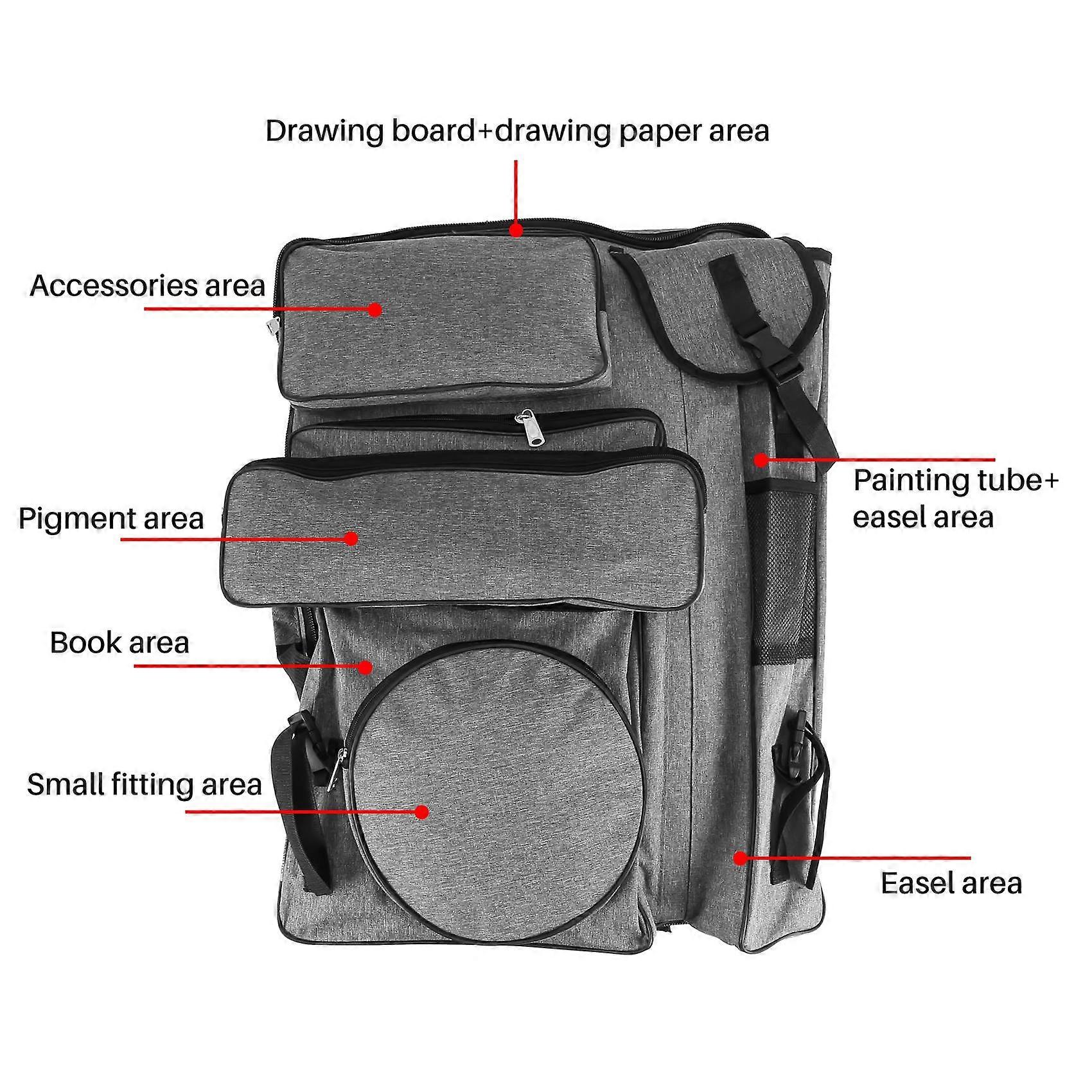 Art Portfolio Case,4K Canvas Artist Backpack Waterproof Art Carrying ...