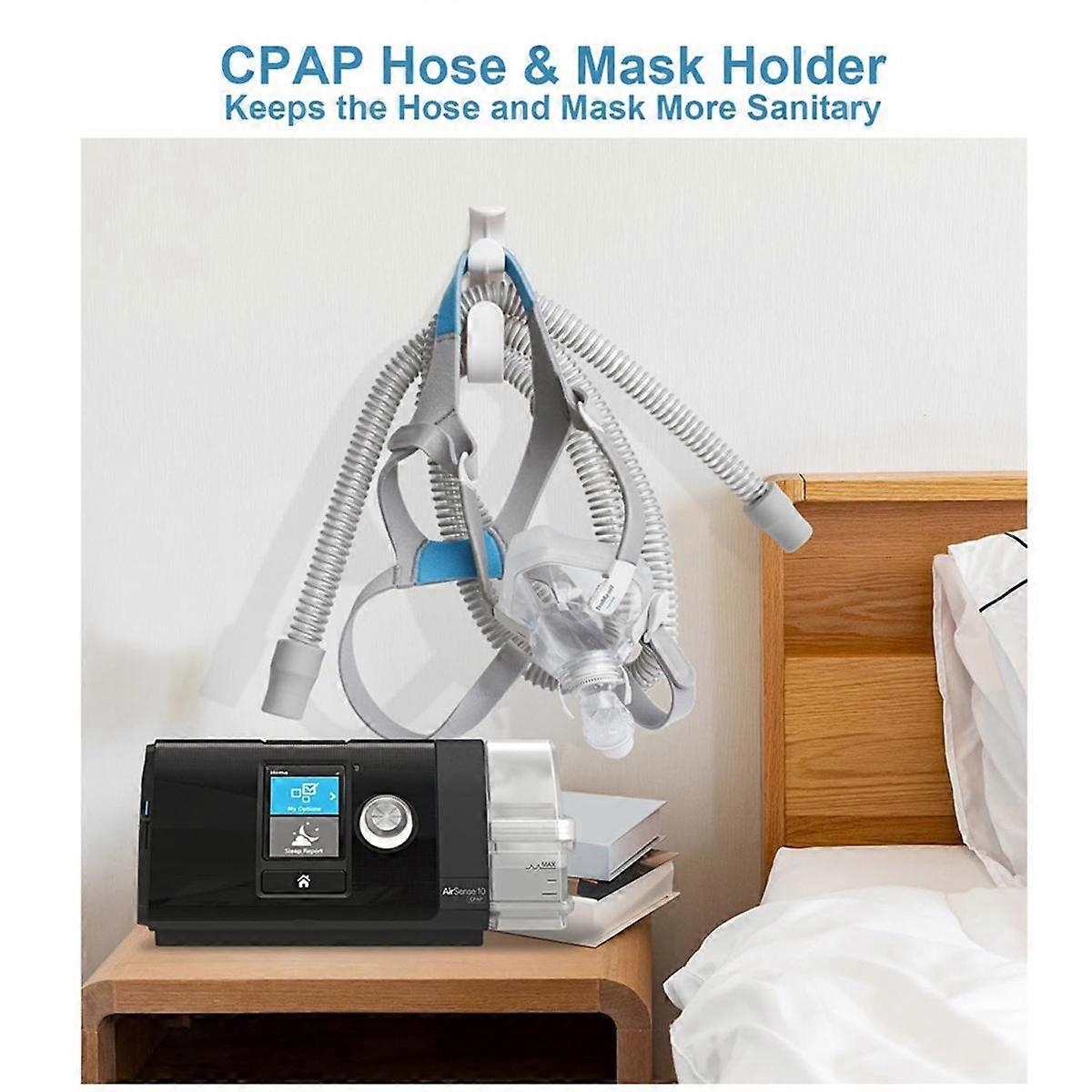 2Pcs CPAP Hose Holder CPAP Tube & Mask Hanger for Bed Wall Drying ...
