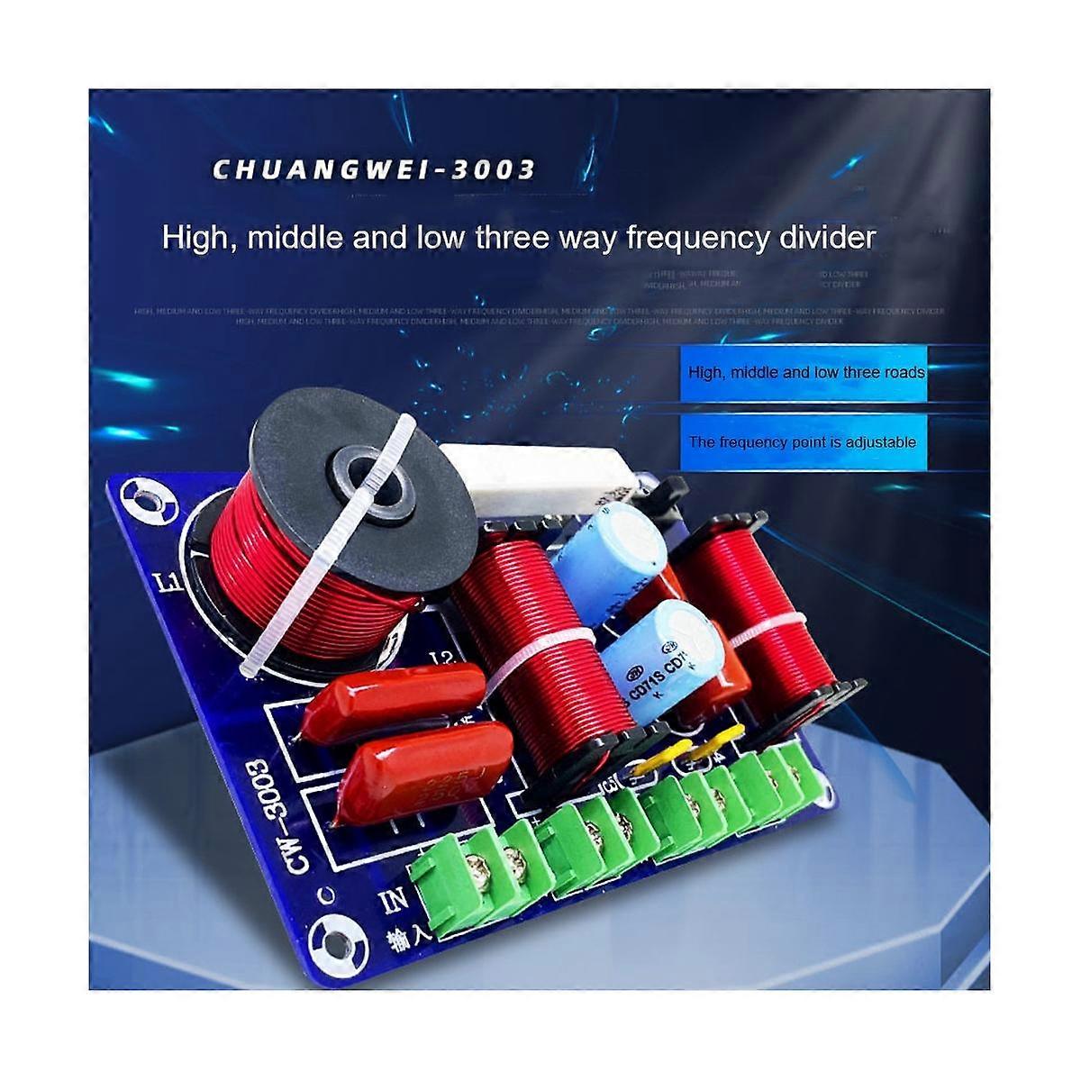 3 Way Frequency Divider Hi-Fi Crossover Audiophile Home Theater High ...