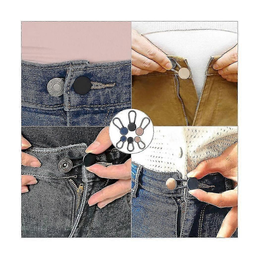 Button Extenders For Jeans, 6 Sizes Pants Button Waistband Extender ...