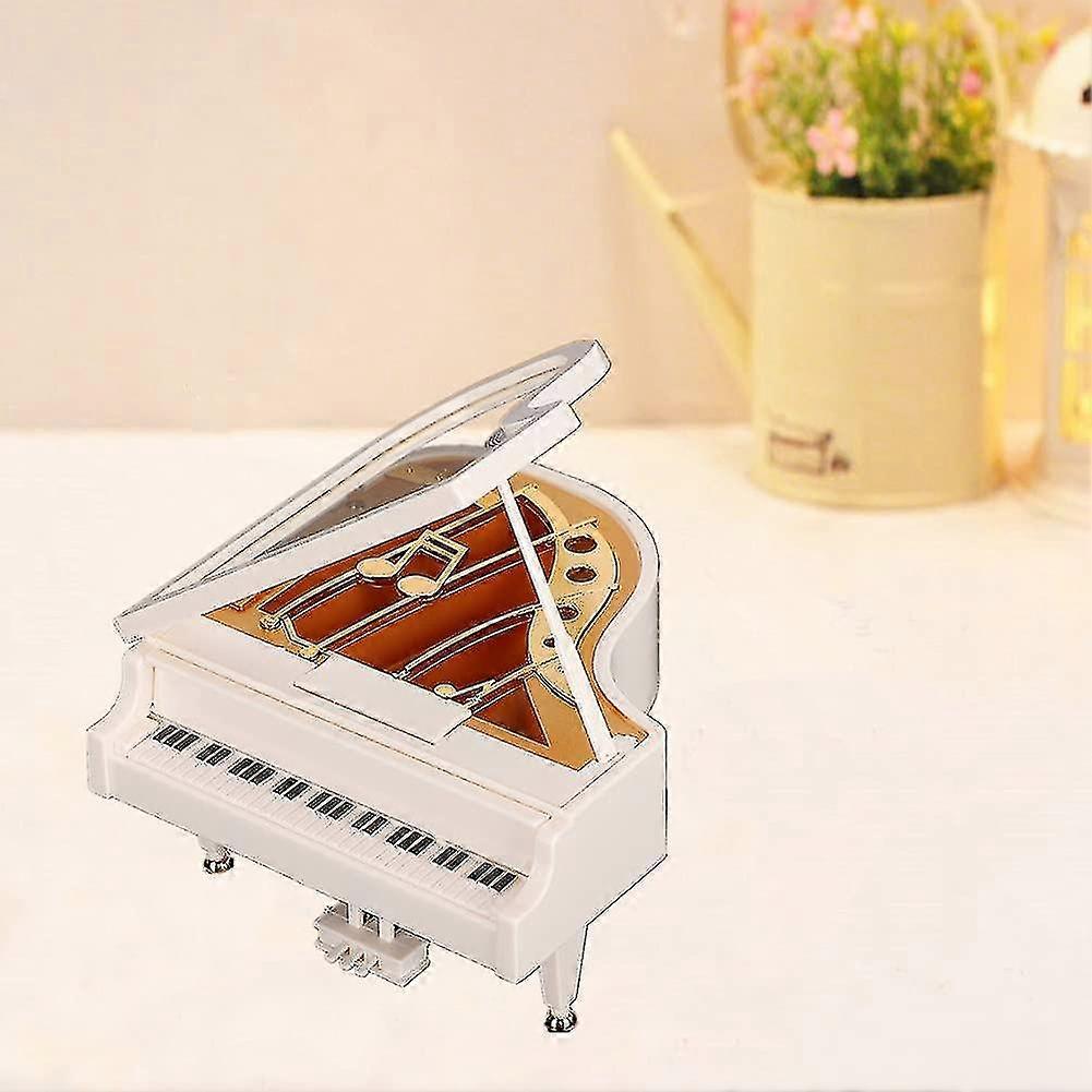 Piano Music Box, 5.3 X 4.7 X 3in Wind Up Music Box Piano Music Box Desk ...