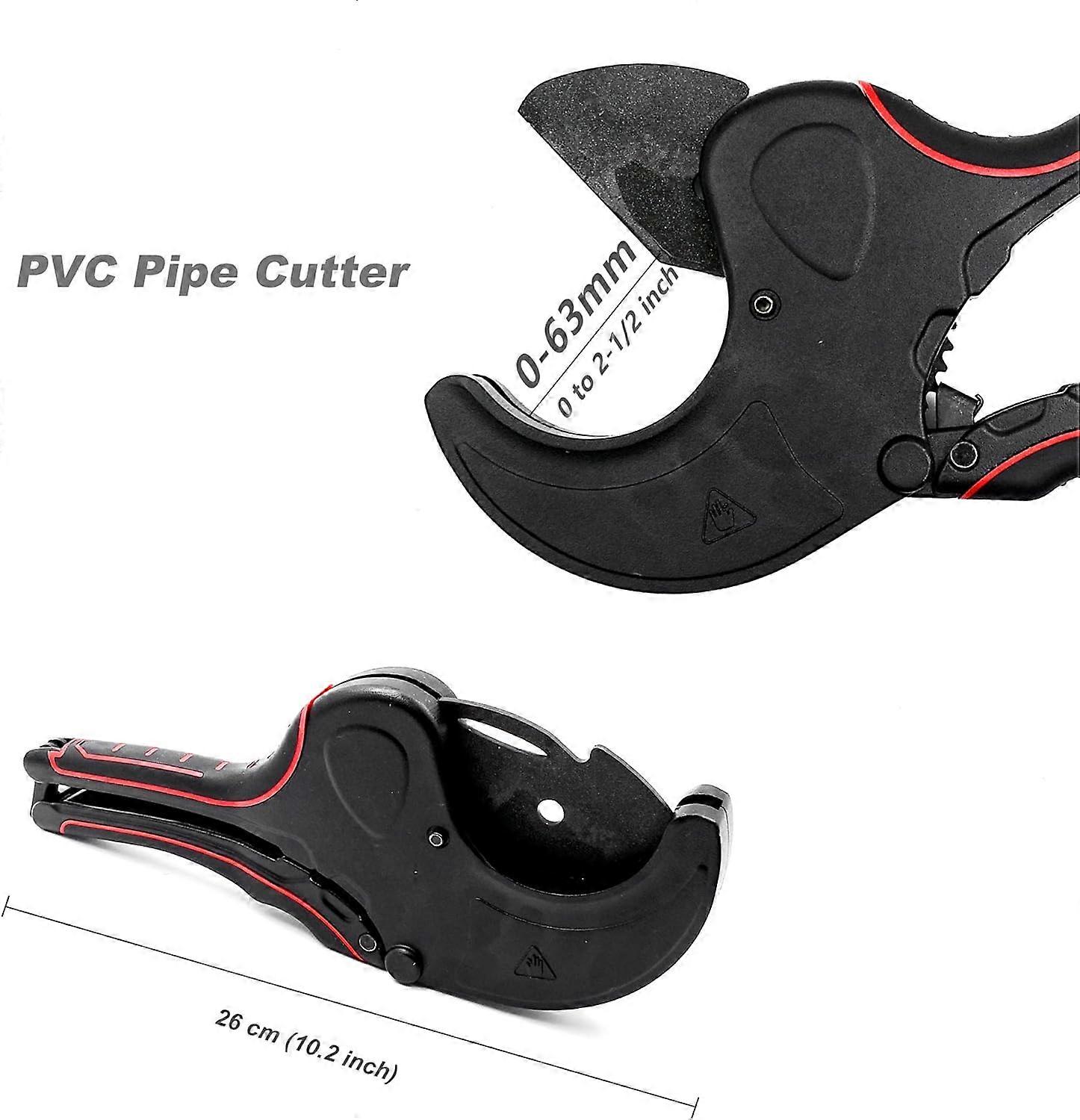 PVC Pipe Cutter 63mm, Ratchet PVC Pipe Cutter SK5 Sharp Blades, Pipe ...