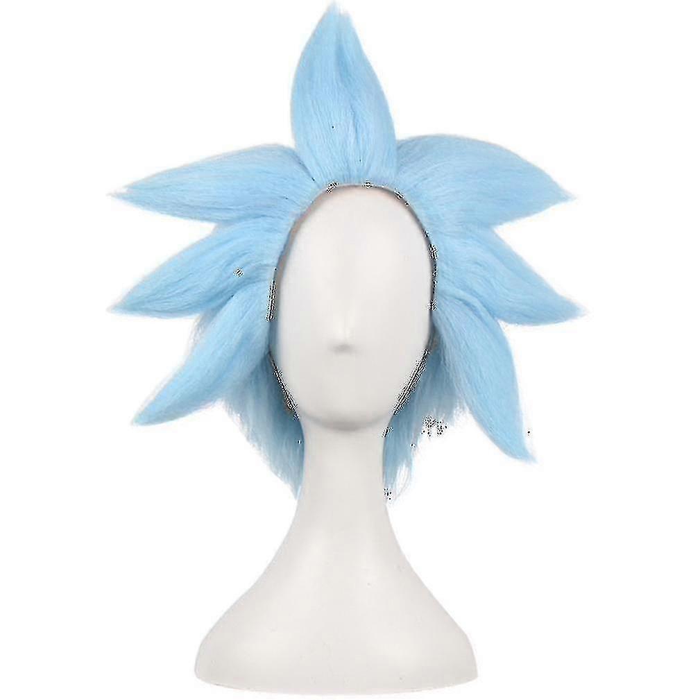 Rick And Morty Anime Wigs Ricky Sanchez Cosplay Wig Cap Blue | Fruugo UK
