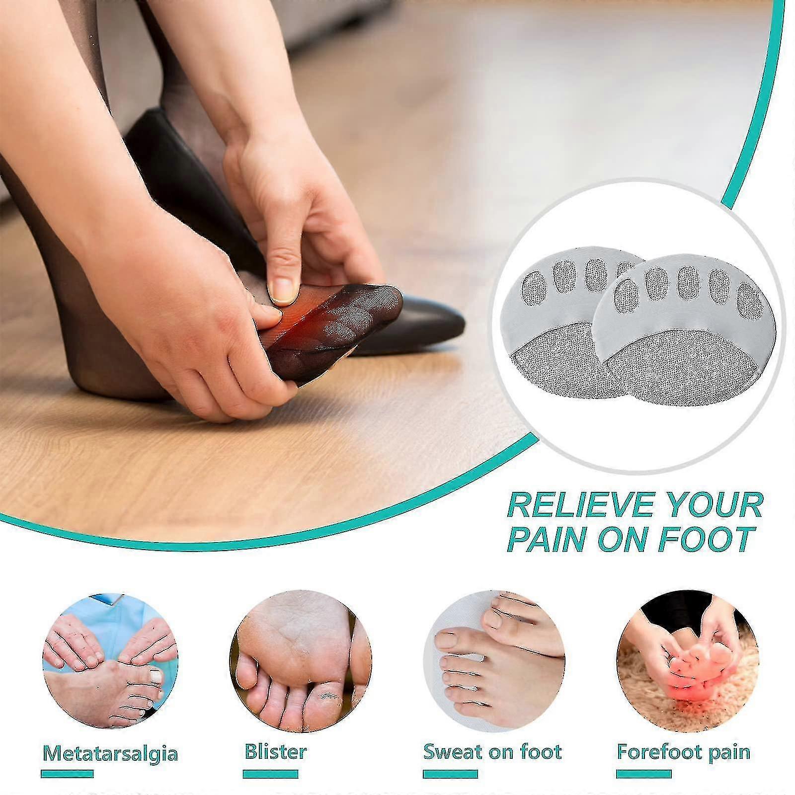 5 Pairs Honeycomb Forefoot Pads Feet Sweat Pads Metatarsal Pads Soft ...