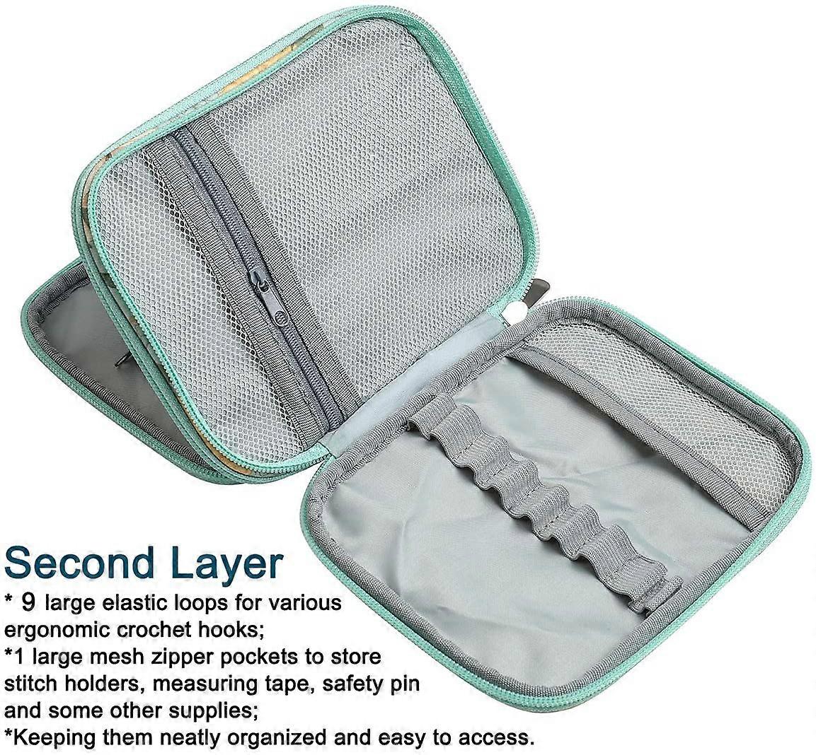 Crochet Hook Case, Ergonomic Crochet Hooks Organizer Empty, for ...