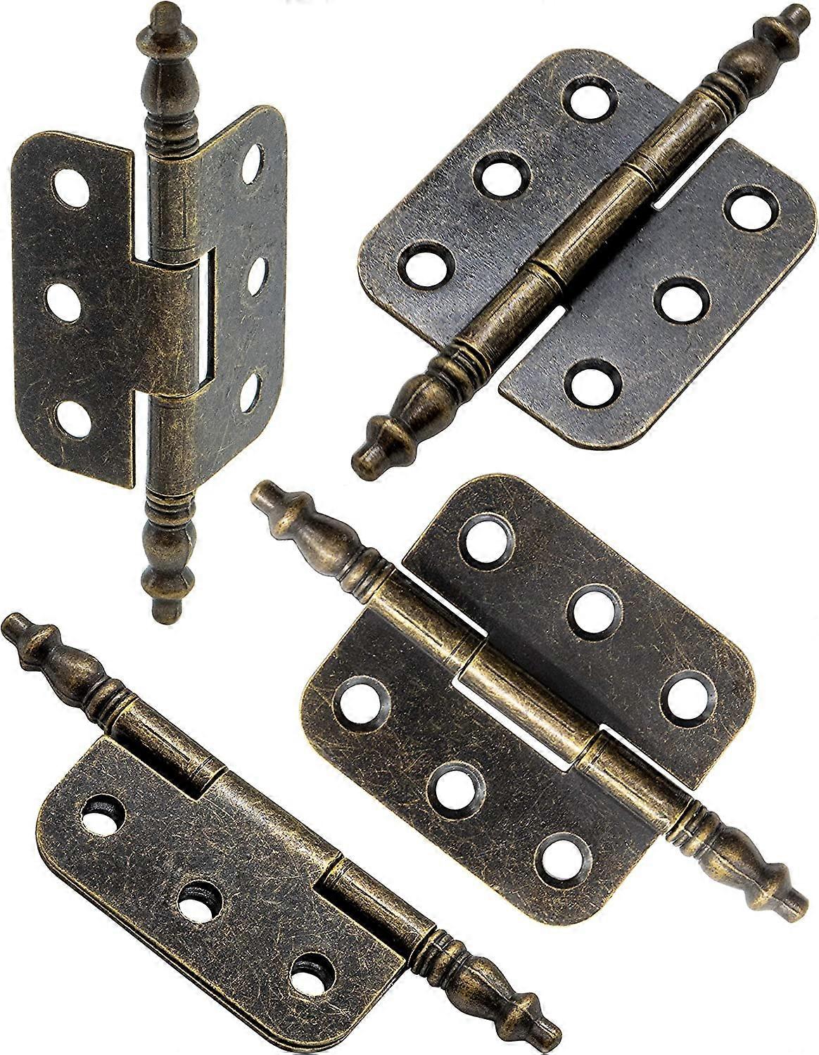 Set of 4 antique metal hinges, iron hinges, classic design, for ...