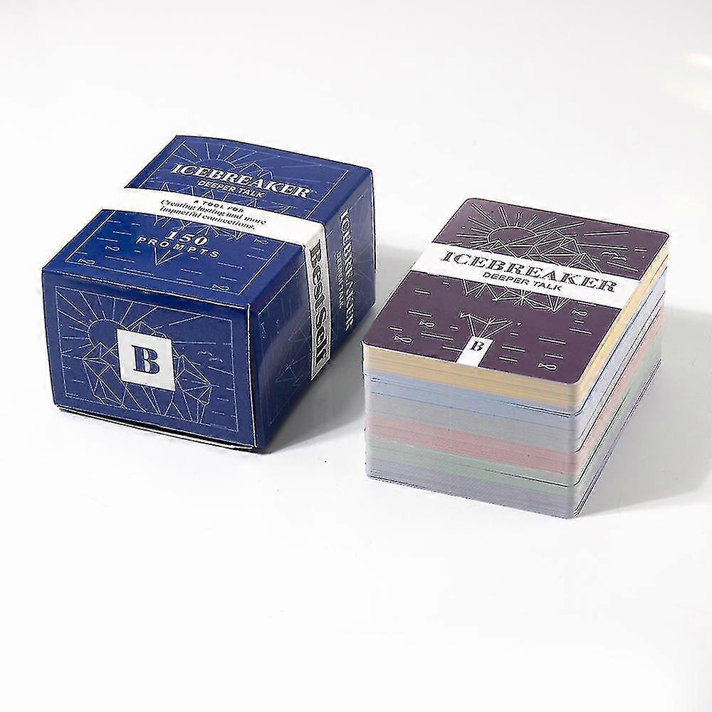 Conversation Starter Icebreaker Deeper Talk Deck By Bestself Card Game ...