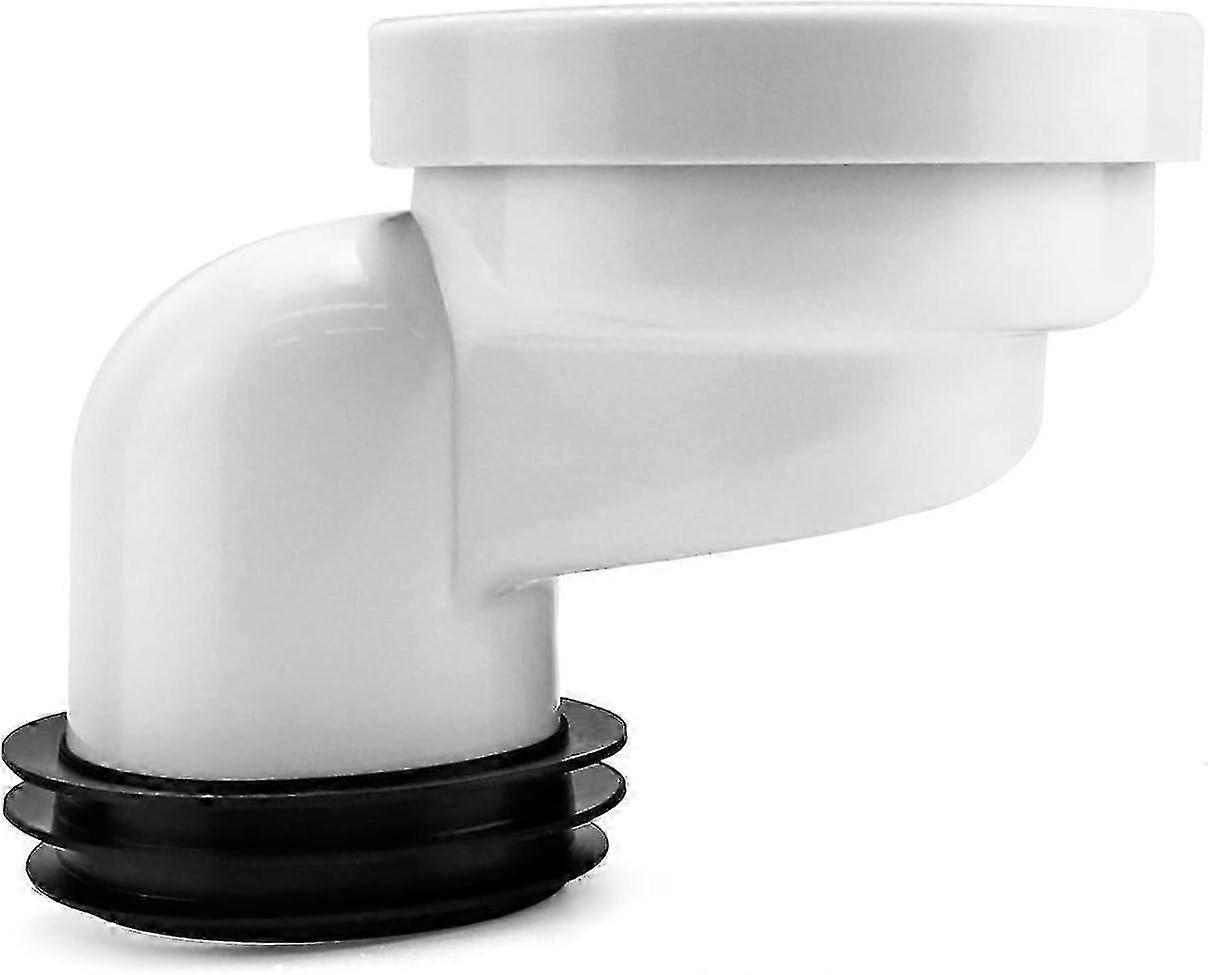 100mm Toilet Offset pan Connector PVC Waste Pipe Connector Toilet ...