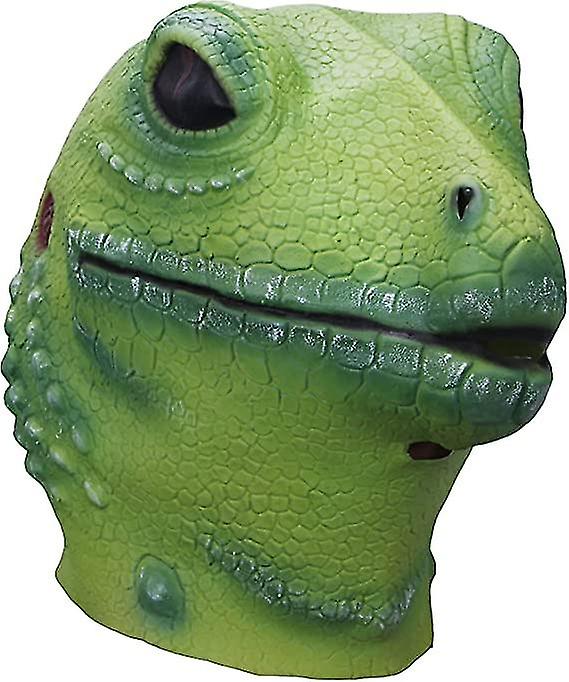 Ghyt Lizard Head Mask Halloween Costume Props Adult Party Realistic ...