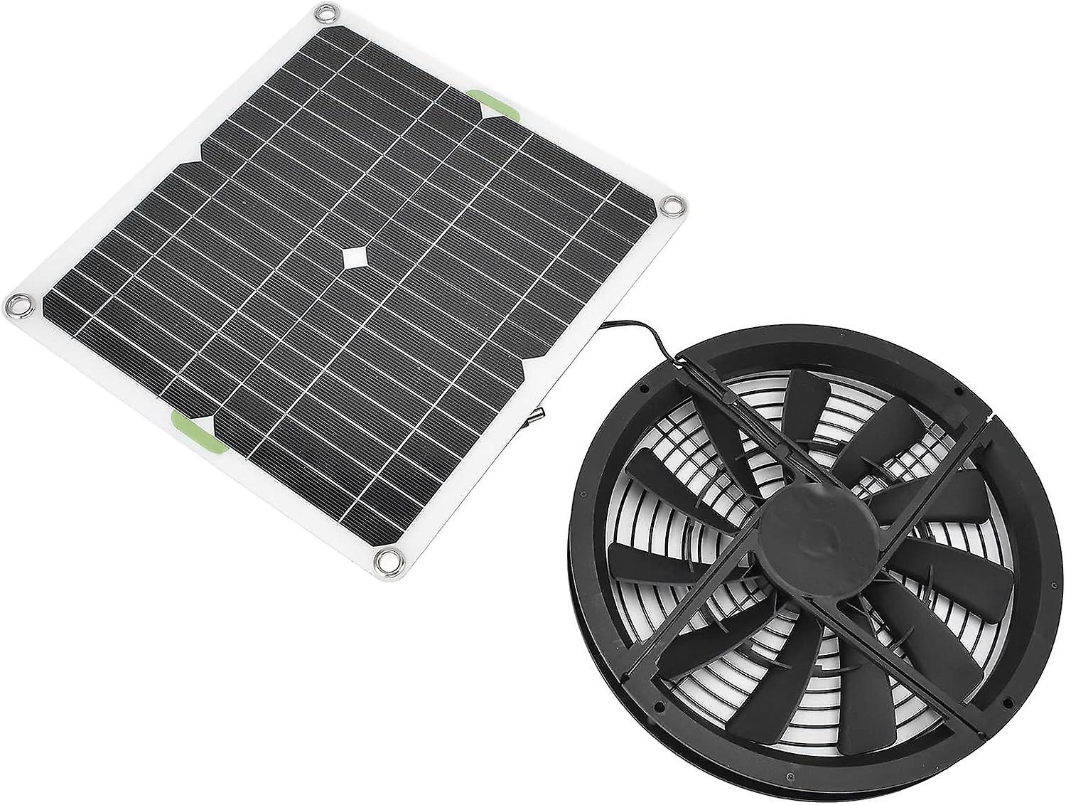 Solar Panel Fan Ventilation Fan Kit 10 Inch, Solar Powered Exhaust Fan ...