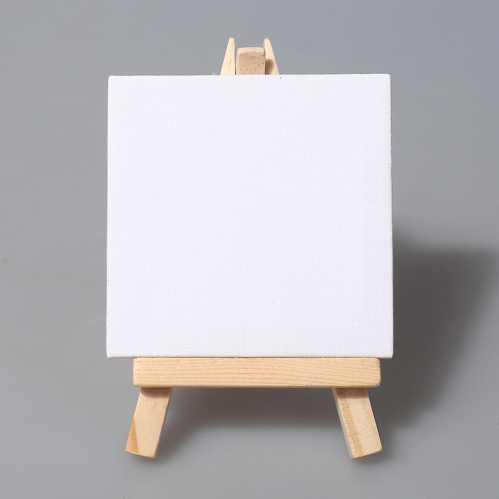 Artists 3 Inch X3 Inch Mini Canvas & 5 Inch Mini Easel Set Painting ...