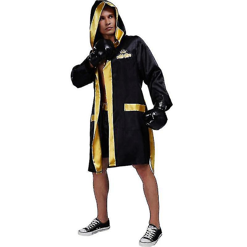 Adult Men Boxing Costume Heavyweight World Champion Boxer Includes Robe ...