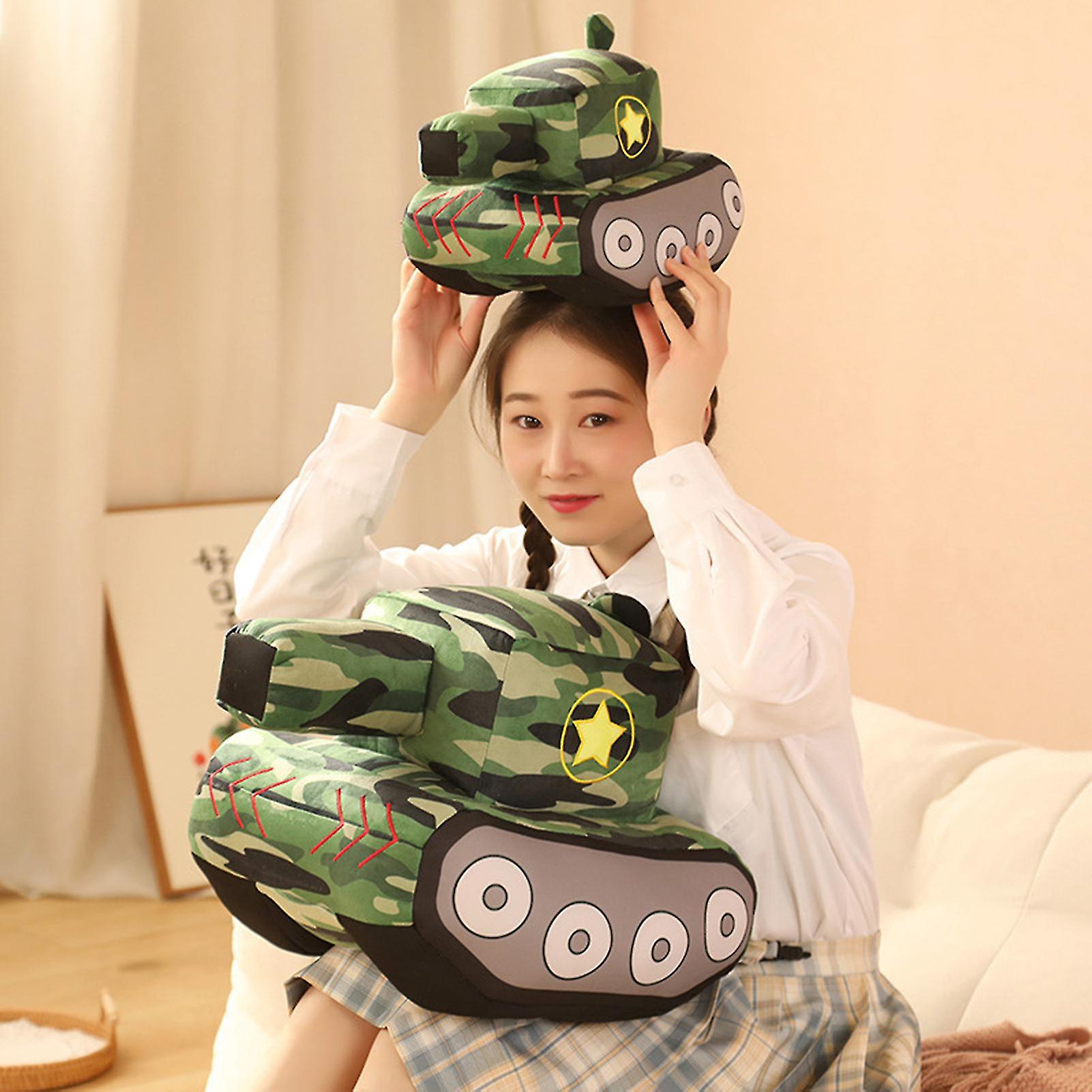 Tank Plush Toy Simulation Modeling Pentagram Pattern Camouflage ...