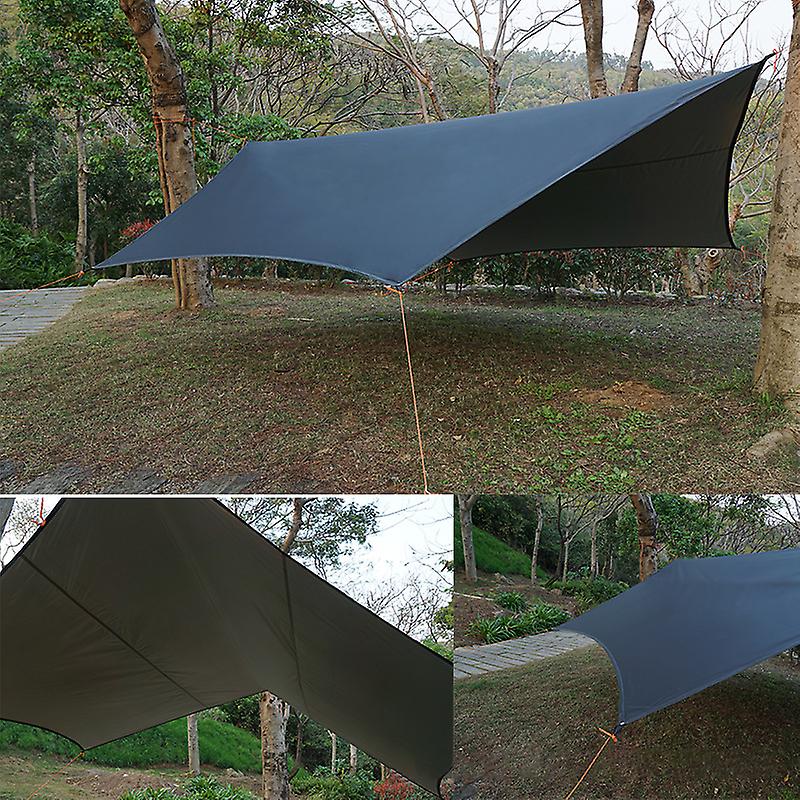 4.5x4.5m Sliver Coating Tarp Waterproof Outdoor Camping Hexagonal ...