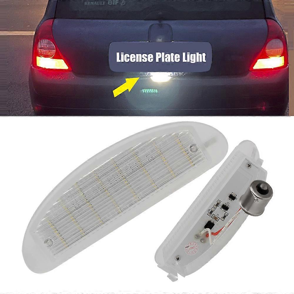 18 Led 12v Canbus Car License Number Plate Lamp 7700410754 No Error For ...