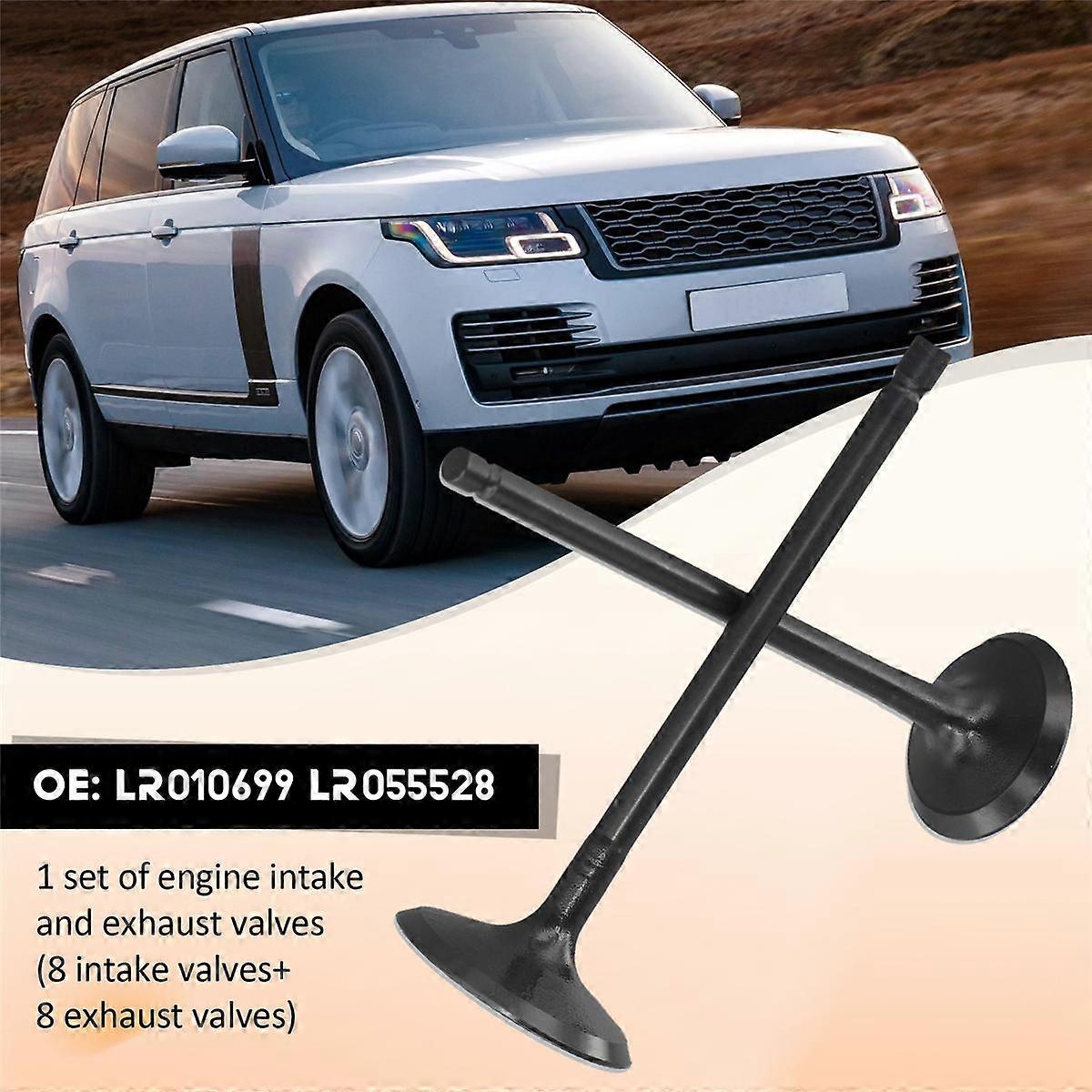8 Paris Engine Intake Valve and Exhaust Valve for 5.0 508PN V8 LR010699 ...