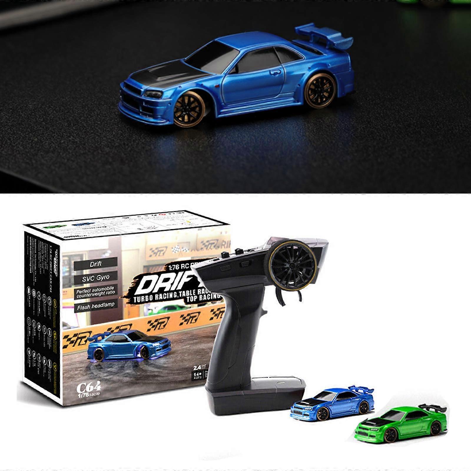 1:76 Turbo Racing C64 Drift RC Car With Gyro Radio Full Proportional ...