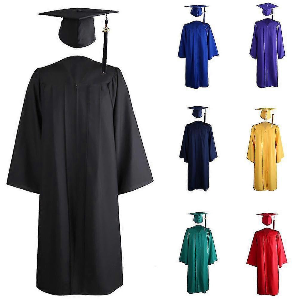 2022 Adult Zip Closure University Academic Graduation Gown Robe ...