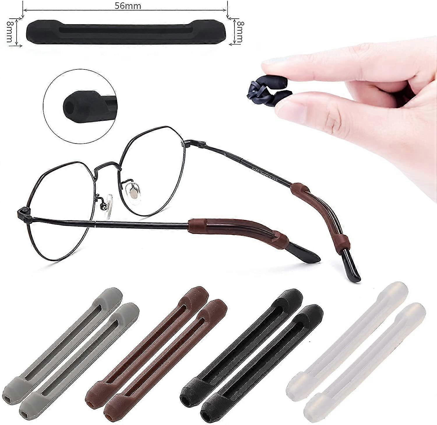 26 Pairs Silicone Anti-slip Glasses Ear Hook Grip Adhesive Eyeglasses ...