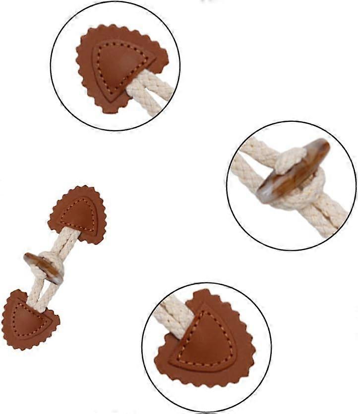 6 Pairs Sewing Buttons Toggle Buttons Horn Button Toggle Buttons ...