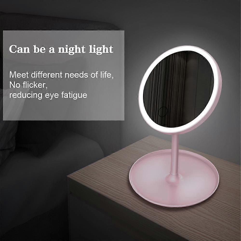 Makeup Mirror With Light White LED Daylight Vanity Mirror Detachable ...